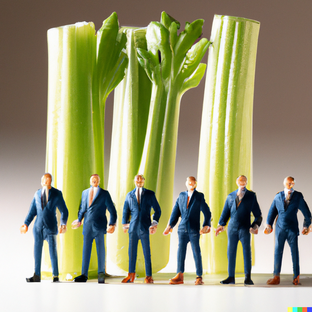 Celery Men | Exchange Art | Exchange Art