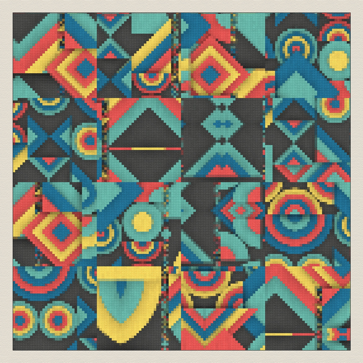 Geometric Pixel Art | Exchange.art