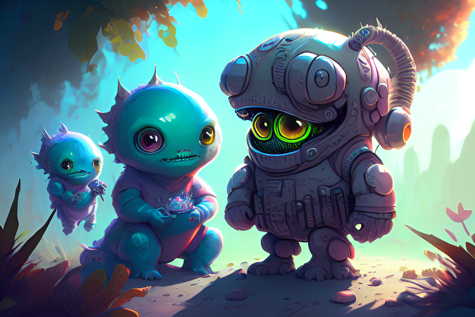 Monster x Alien | Exchange Art | Exchange Art