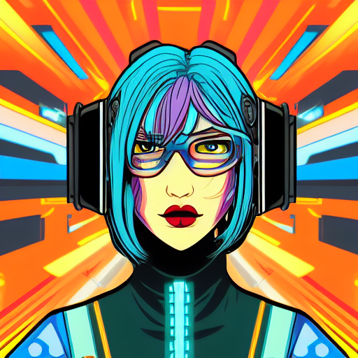 Cyberpunk girl #2 | Exchange.art