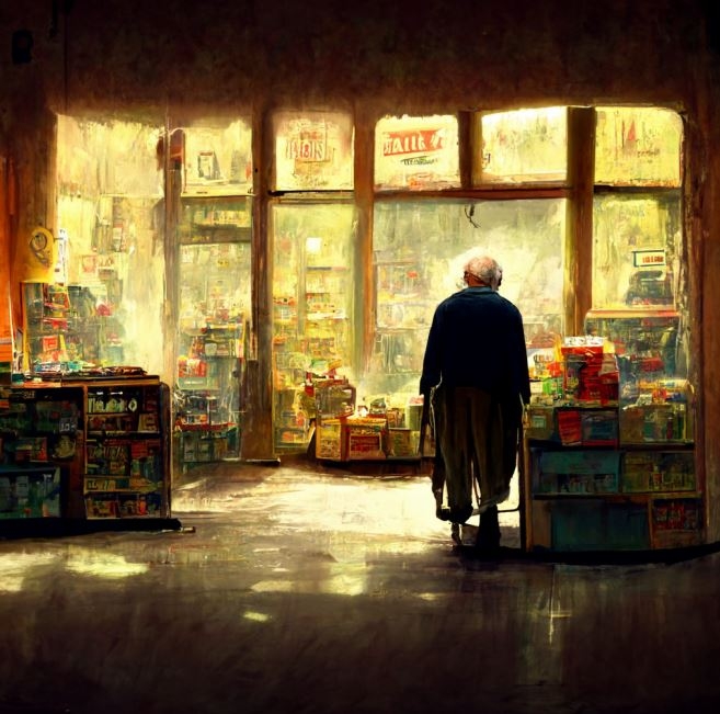 Small Town Store | Exchange Art | Exchange Art