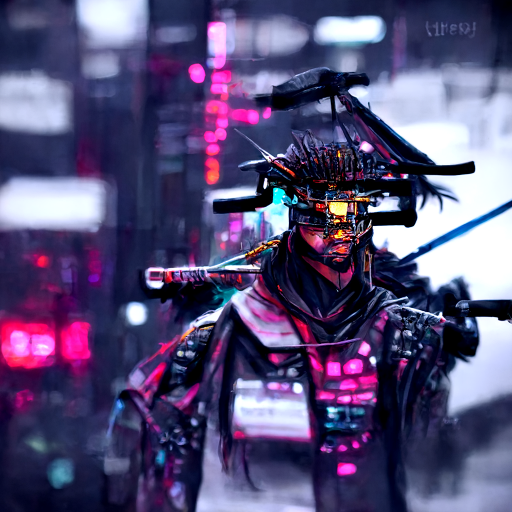 Cyberpunk Samurai #07 - Karmatic | Exchange Art