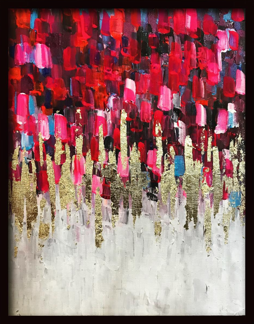 Gold Flakes : Abstract Paintings | Exchange Art | Exchange Art